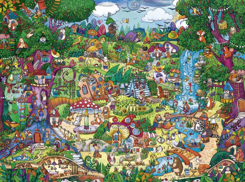 Puzzle Berman: Forêt Magique - 1500 pièces - Heye-29792
